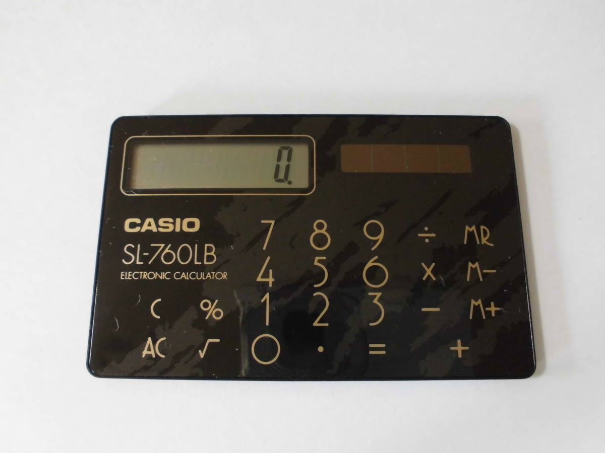 SL‐760LB CASIO製 ソーラー電卓 取説 箱付 ジャンク相当 定形外郵便 お送りします(電卓)｜売買されたオークション情報 ...