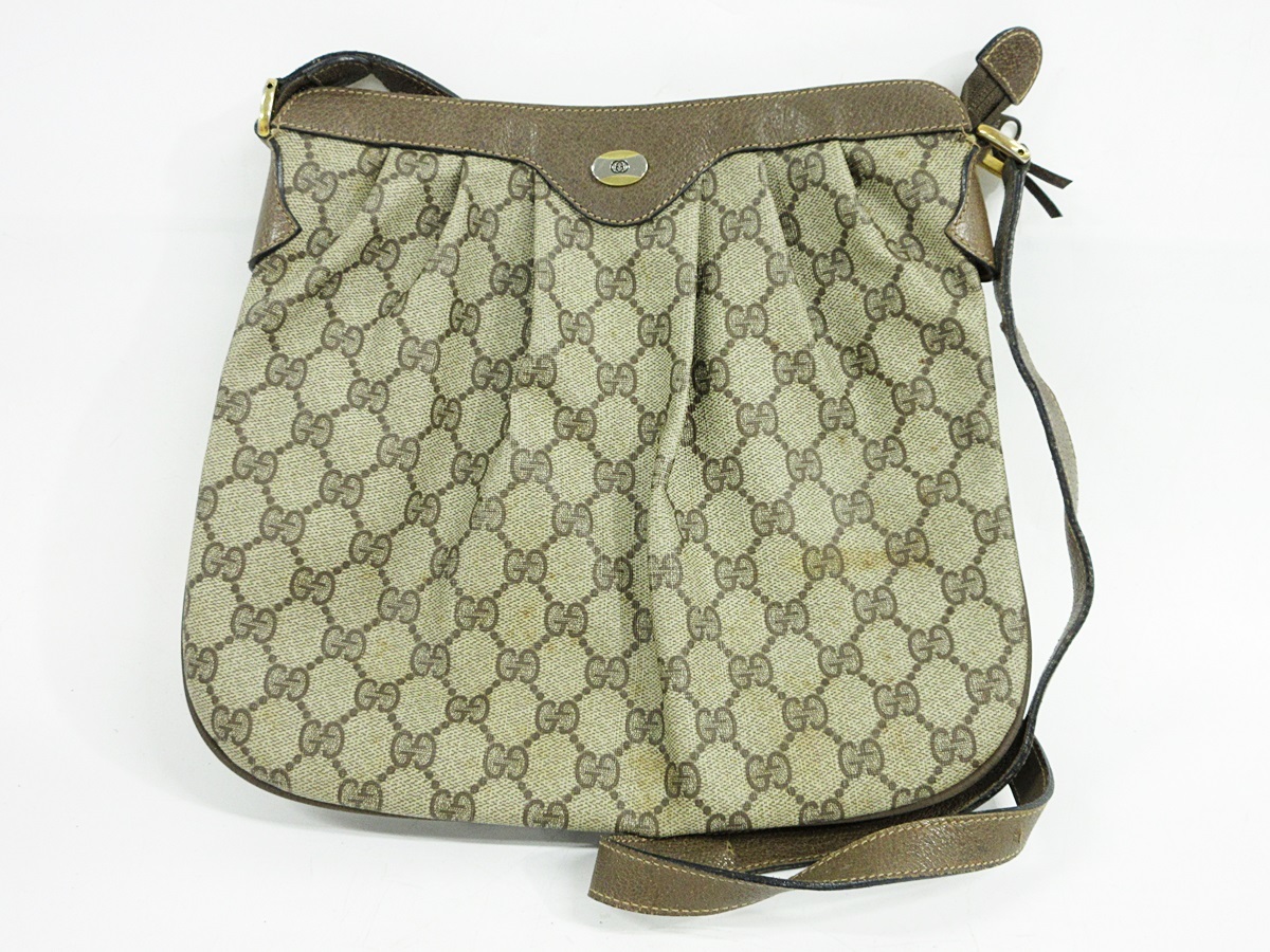 01 20-167489-21 GUCCI グッチ GG柄 ショルダー バッグ 鞄 72.02.059 ファッション 札20(かばん、バッグ)｜売買されたオークション情報、yahooの商品情報 ...