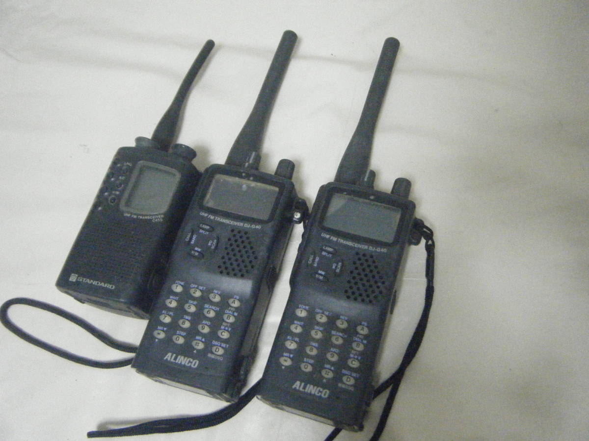 ALINCO DJ-G40/STANDARD C415 トランシーバー 3台セット ジャンク(ハンディ)｜売買されたオークション情報、yahooの商品情報をアーカイブ公開 - オークファン ...