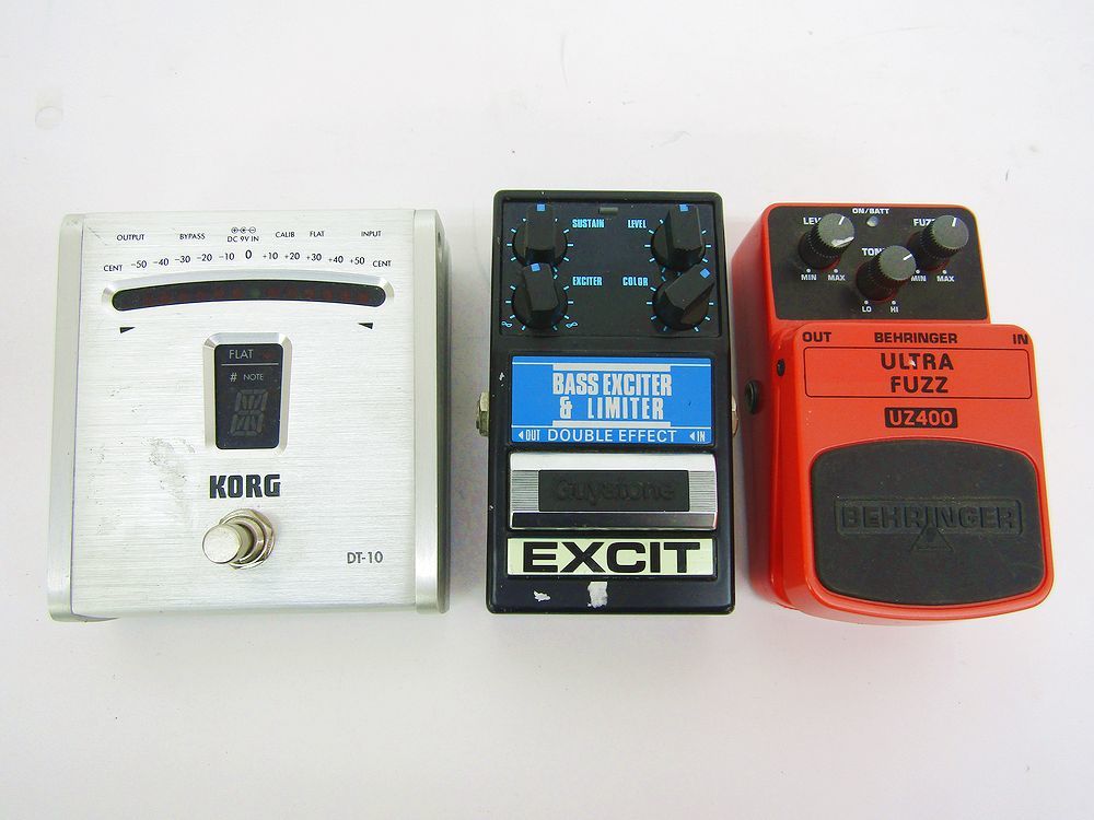 同梱可 品 KORG チューナーDT-10/ Guyatone PS-020/BEHRINGER UZ400 エフェクター 3点セット 本体の ...