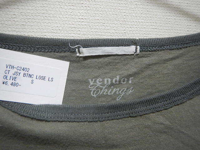 VENDOR THINGS ベンダー COTTON JERSEY BOAT NECK LOOSE LS TEE S Tシャツ ノンネイティブ NONNATIVE カットソー シャツ ...