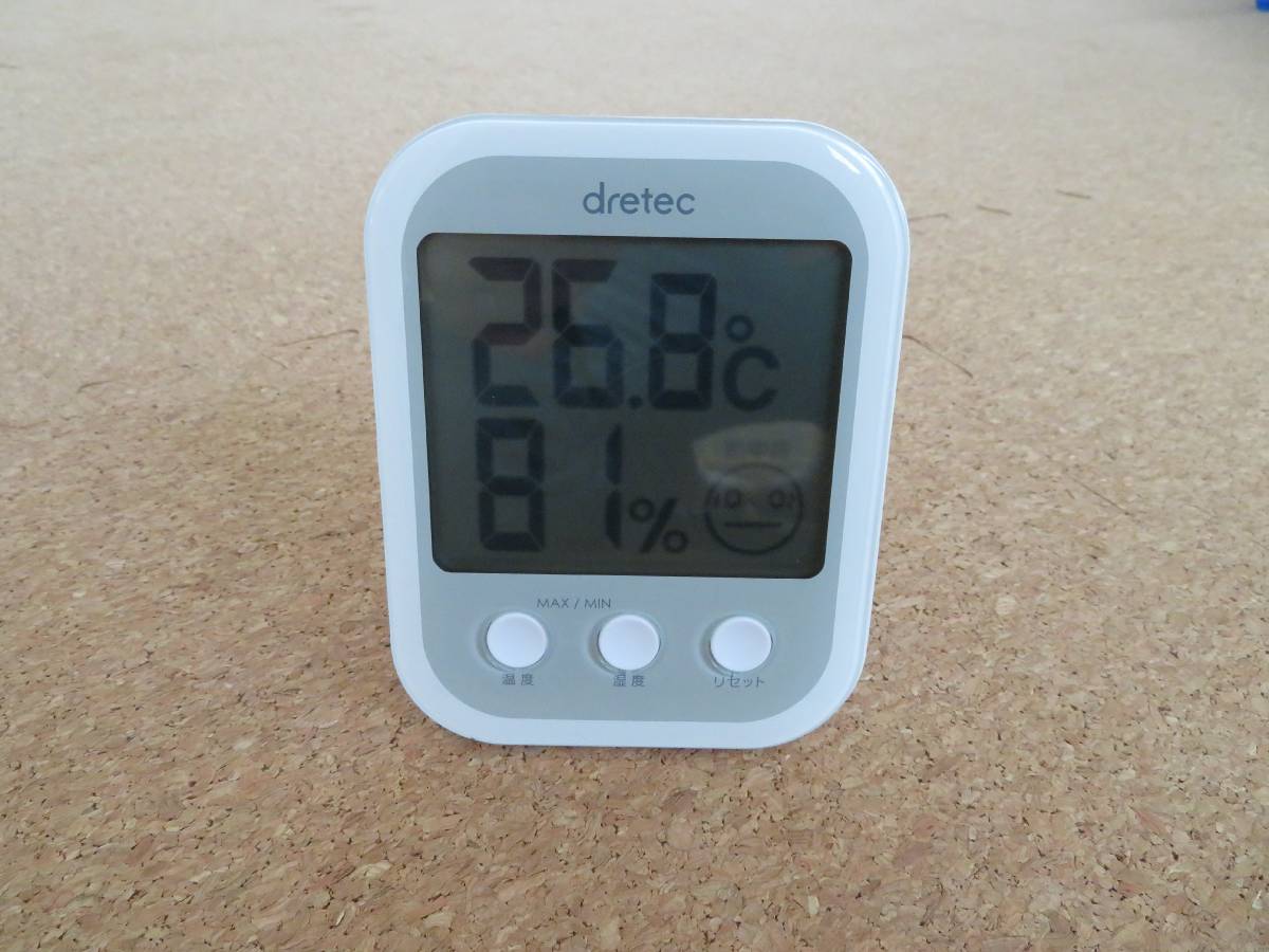 dretec ドリテック デジタル温湿度計 オプシスプラス O-251WT ホワイト ②(環境測定器)｜売買されたオークション情報、yahooの商品情報をアーカイブ公開 - オークファン ...