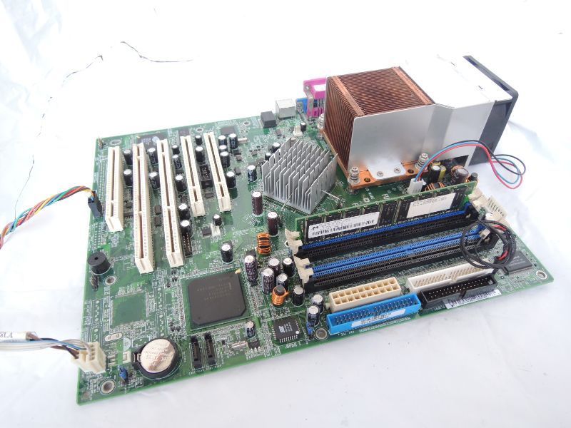 Fujitsu Siemens D1755 S478 Pentium4 マザーボード Pen4-3GHzクーラー/1G MEM/電源/フロント ...