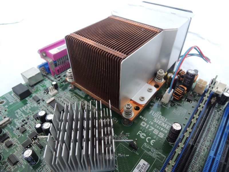Fujitsu Siemens D1755 S478 Pentium4 マザーボード Pen4-3GHzクーラー/1G MEM/電源/フロント ...
