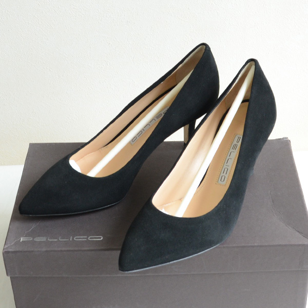 PELLICO ペリーコ ANDREA 65 パンプス CAMOSCIO NERO 黒スエード size 35(ブラック系)｜売買されたオークション情報、yahooの商品情報をアーカイブ公開 ...