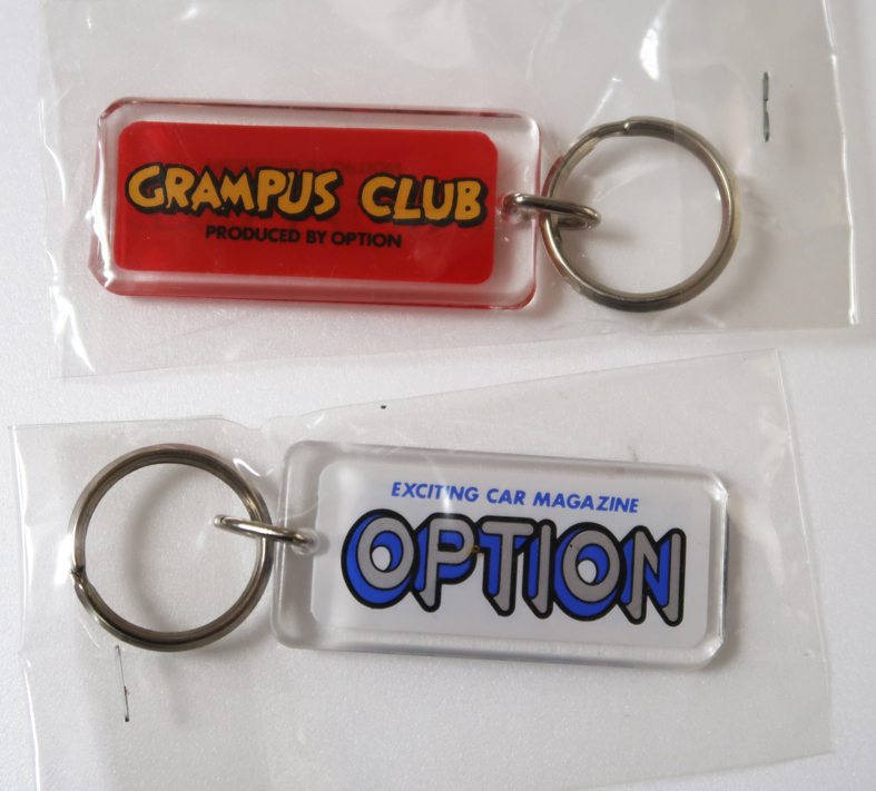 レア／OPTION ＆GRAMPUS CLUB キーホルダー／2個セット／(その他)｜売買されたオークション情報、yahooの商品情報を ...