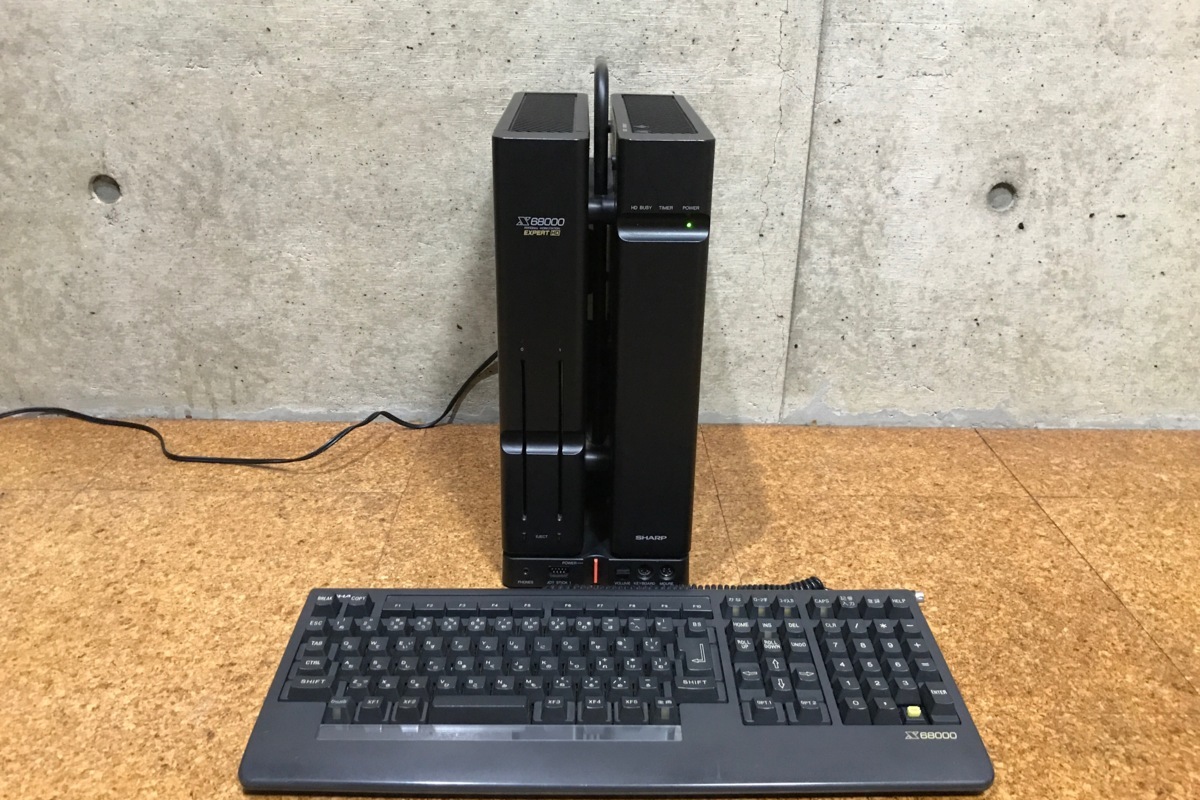 SHARP シャープ X68000 EXPERT-HD エキスパート CZ-612C-BK キーボード DSETK0023CE03 ジャンク ...