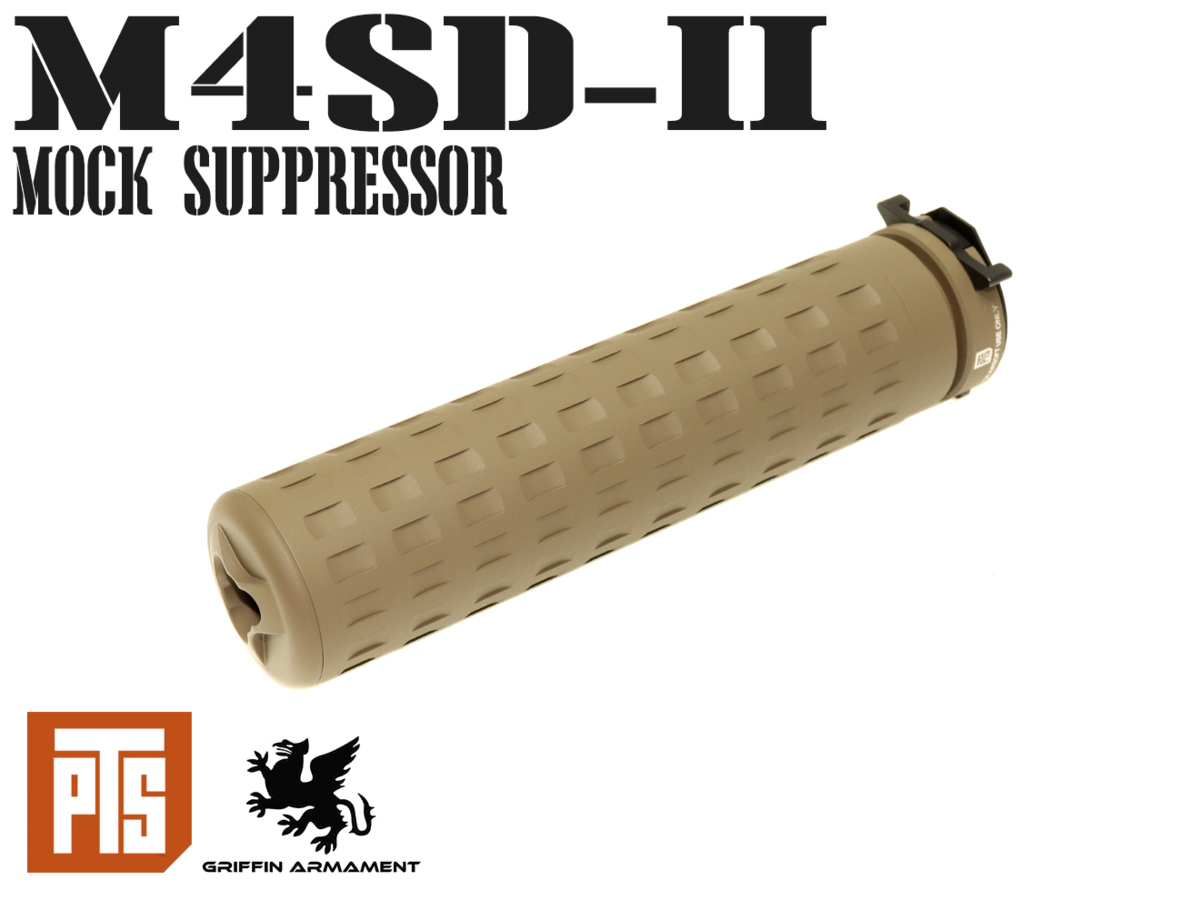 全国 PTS Griffin Armament M4SD-II Mockサプレッサー / non US Ver サイレンサー グリフィン SD ...