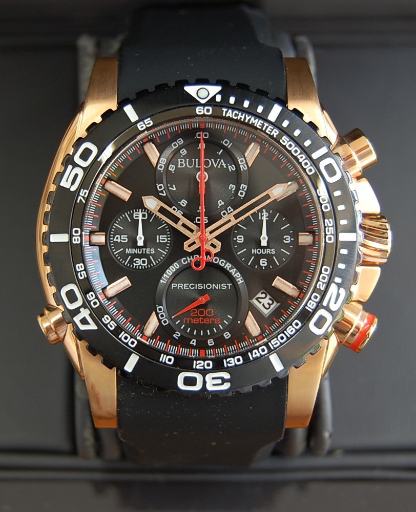 良品 ブローバ プレシジョニスト クロノグラフ BULOVA PRECISIONIST 98B211 メンズ 腕時計(ブローバ)｜売買された ...