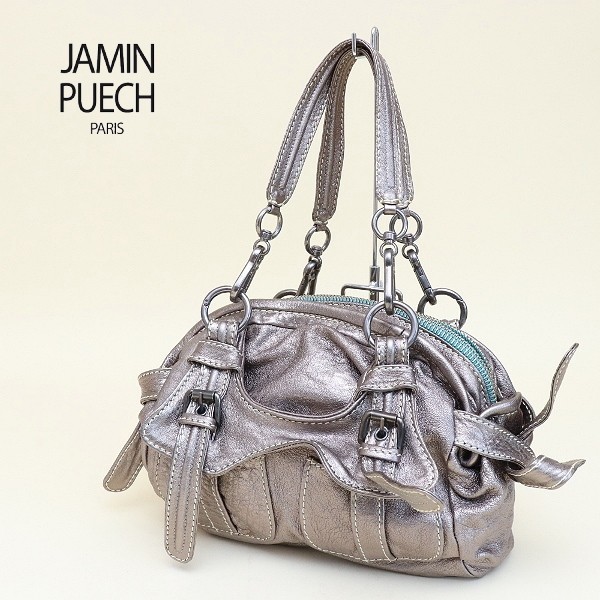 JAMIN PUECH ジャマン ピュエッシュ メタリック加工 ハンドバッグ トートバッグ ショルダーバッグ シルバーゴールド系(その他)｜売買されたオークション情報、yahooの商品情報を ...