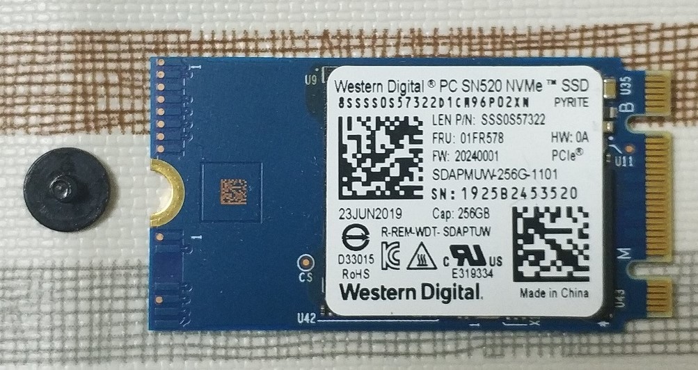 256GB SSD Western Digital SN520 NVMe M.2 2242(256GB～)｜売買されたオークション情報 ...