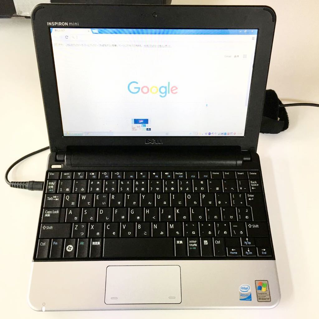 1円 スタート DELL Windows XP Inspiron mini 10 BCM92046 ノートPC ホワイト 1週間限定(13 ...