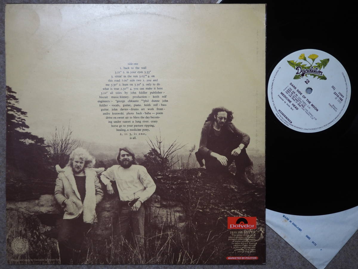 Medicine Head-Dark Side Of The Moon 英Orig.フラット ラべ盤/マト1/The Yardbirds ...