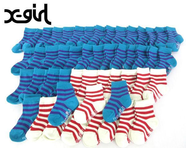 送料200円 税別 gt632 子供用 X-girl ソックス 2種 50足 シンオク(靴下)｜売買されたオークション情報、yahooの商品 ...
