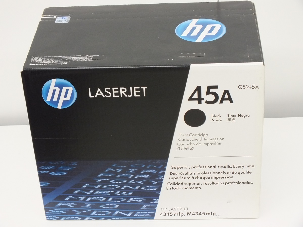 トナーカートリッジ 45A Q5945A ブラック HP Laserjet 4345用 HP Joshin ジャンク 6197 1円(HP ...