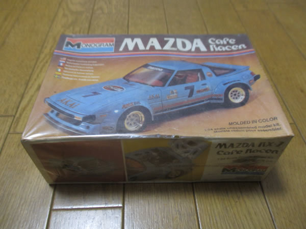 w67 未組立 Vintage 1981 Monogram MAZDA Rx-7 Cafe Racer 1/24 Scale Plastic ...