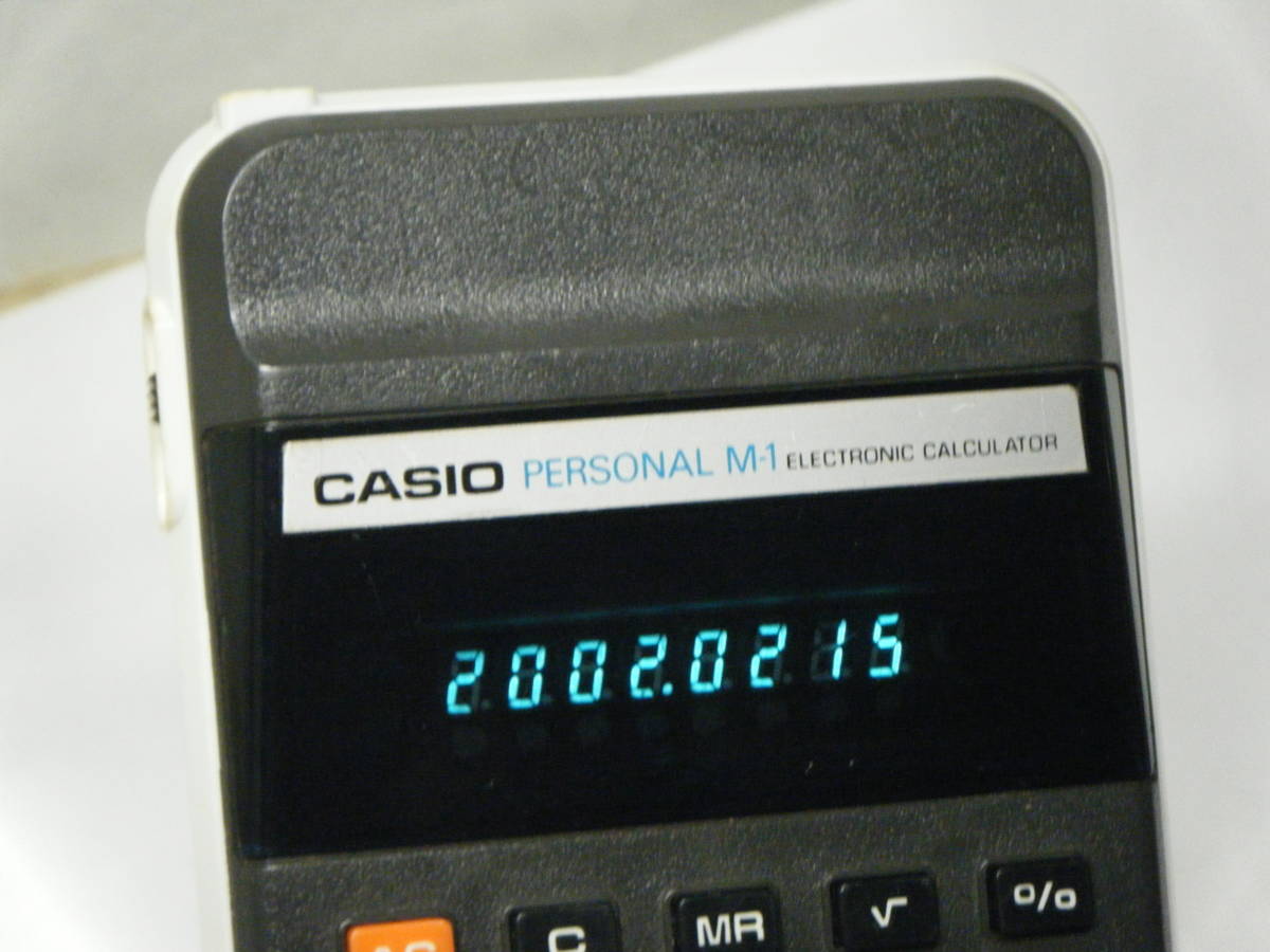 0303 カシオ 電卓 PERSONAL M-1 CASIO 昭和レトロ 計算機 蛍光管表示 アンティーク VFD表示 古い 1976(カシオ)｜売買されたオークション情報、yahooの商品 ...