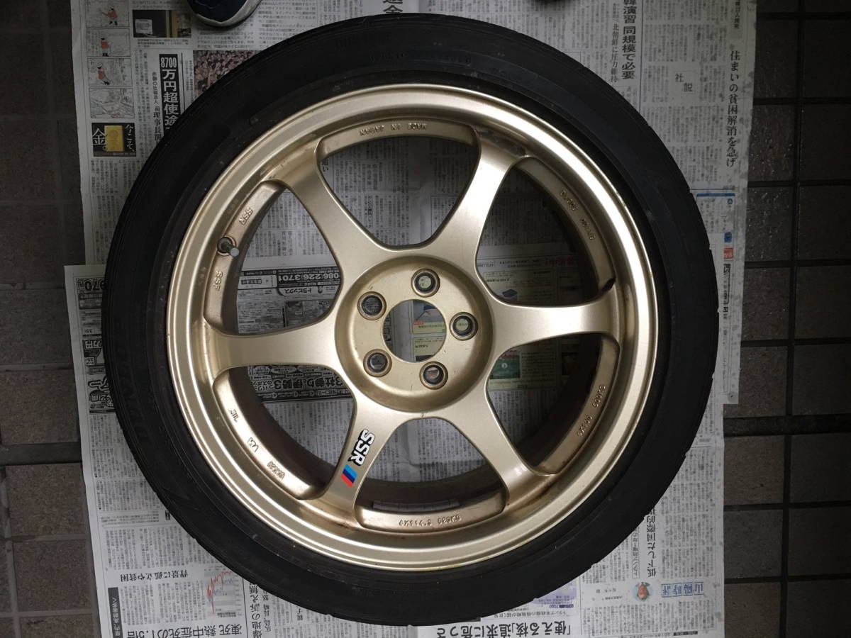 SPEED STAR SSR TYPE－C 17×7 5 50G PCD100 インプレッサなどに 215 45 17タイヤ付き(ラジアル ...