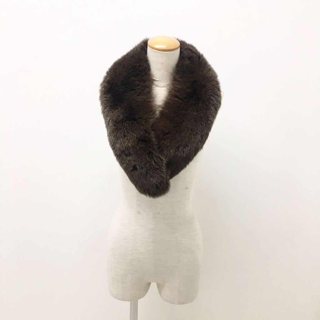 D198-12 高級 本毛皮 フォックス FOX 毛皮 ショール ティペット マフラーショール 襟巻き 和装 茶色 ブラウン リアルファー(フォックス)｜売買されたオークション情報、yahoo ...