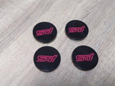 スバル純正 STI センターキャップ ホイールキャップ 4個 WRX STI インプレッサ レヴォーグ BRZ 28821FE141(純正品 ...