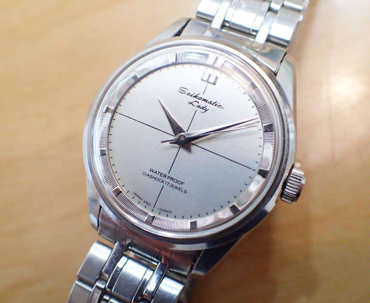 / SEIKO/セイコー Seikomatic Lady 2501-0020 純正ブレス付き 自動巻きアンティークレディース腕時計(その他 ...