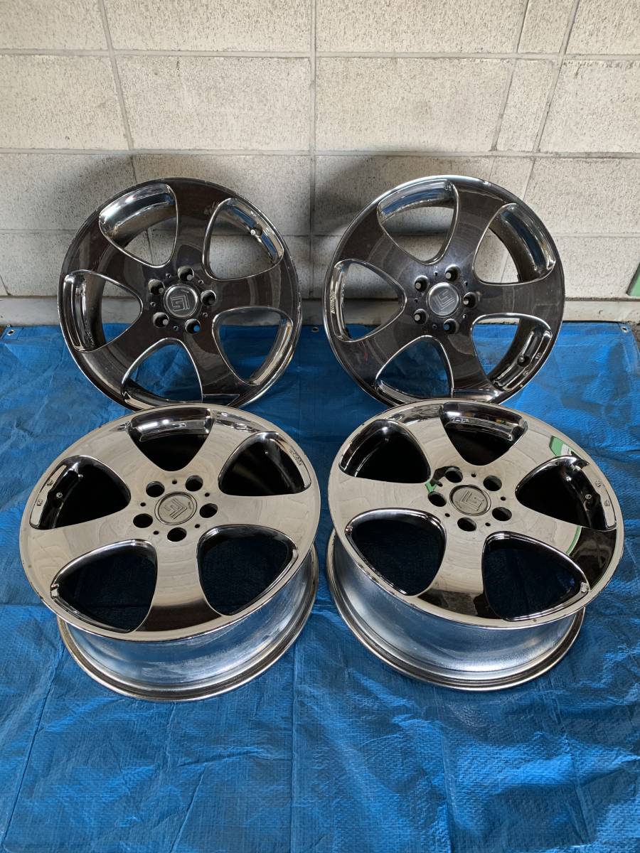 WORK/ホイール/18インチ/メッキ/18×7.5JJ/5穴/4本セット(5穴)｜売買されたオークション情報、yahooの商品情報を ...