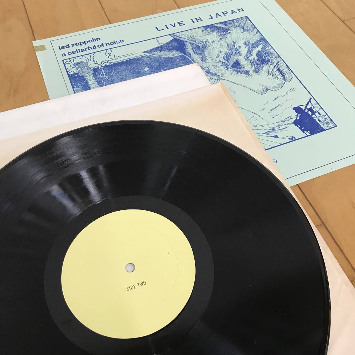 LP led zeppelin a cellarful of noise LIVE IN JAPAN レッド ツェッペリン(Led ...