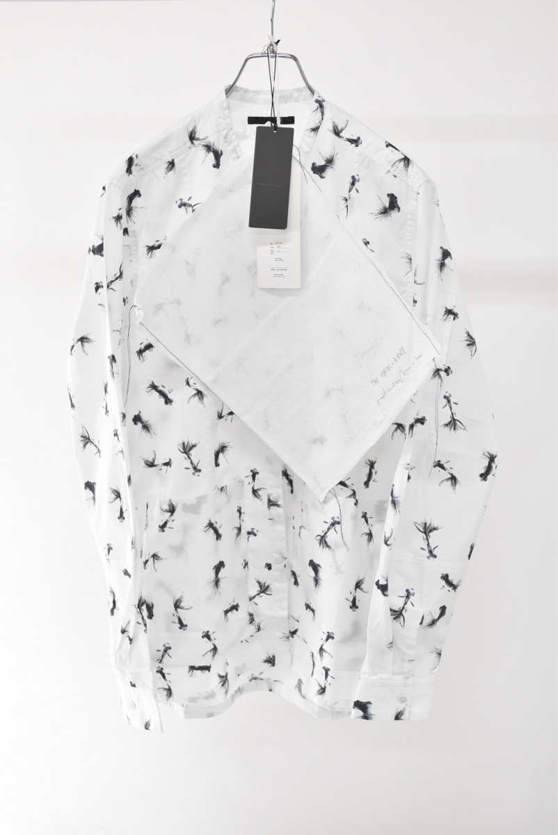 極上 19AW The Viridi-anne PATRICIA MARCH スタンドカラー シャツ 2 金魚ドローイング カズユキクマガイ ...