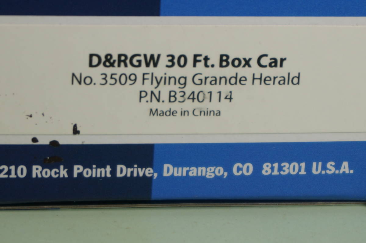 Blackstone Models HOn3 D&GRW 30Ft.BOX Car No 3509 P.N.B340114(外国車輌)｜売買さ ...