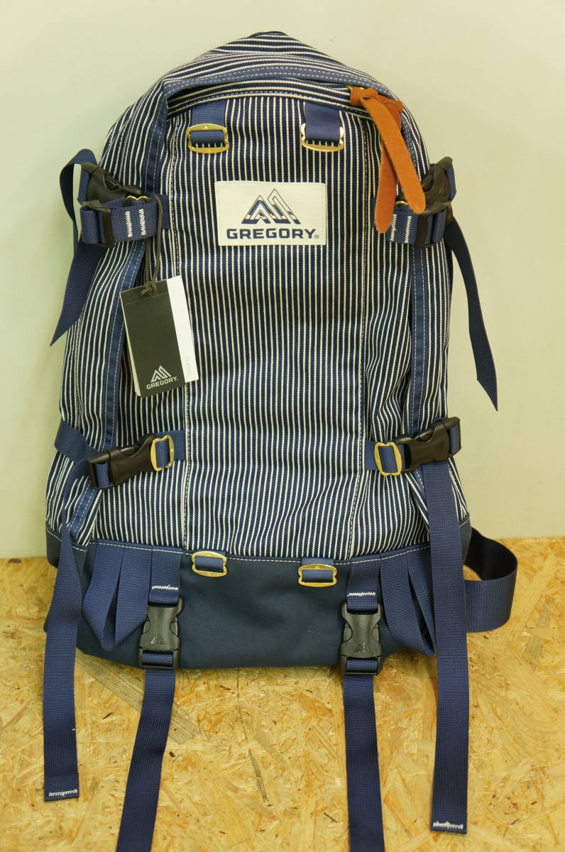 品 GREGORY DAY AND A HALF PACK グレゴリー デイアンドハーフパック /バックパック/ネイビー/ストライプ(リュックサック)｜売買されたオークション情報、yahooの ...