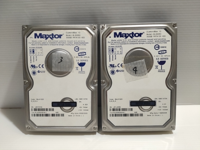 2個セット Maxtor HDD 3.5インチ IDE 300GB 6L300R0(300GB～)｜売買されたオークション情報、yahooの ...