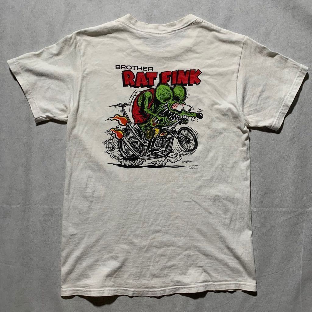 90s RAT FINK ヴィンテージ Tシャツ Ed Roth ホットロッド / pushead Harley Davidson levis ...