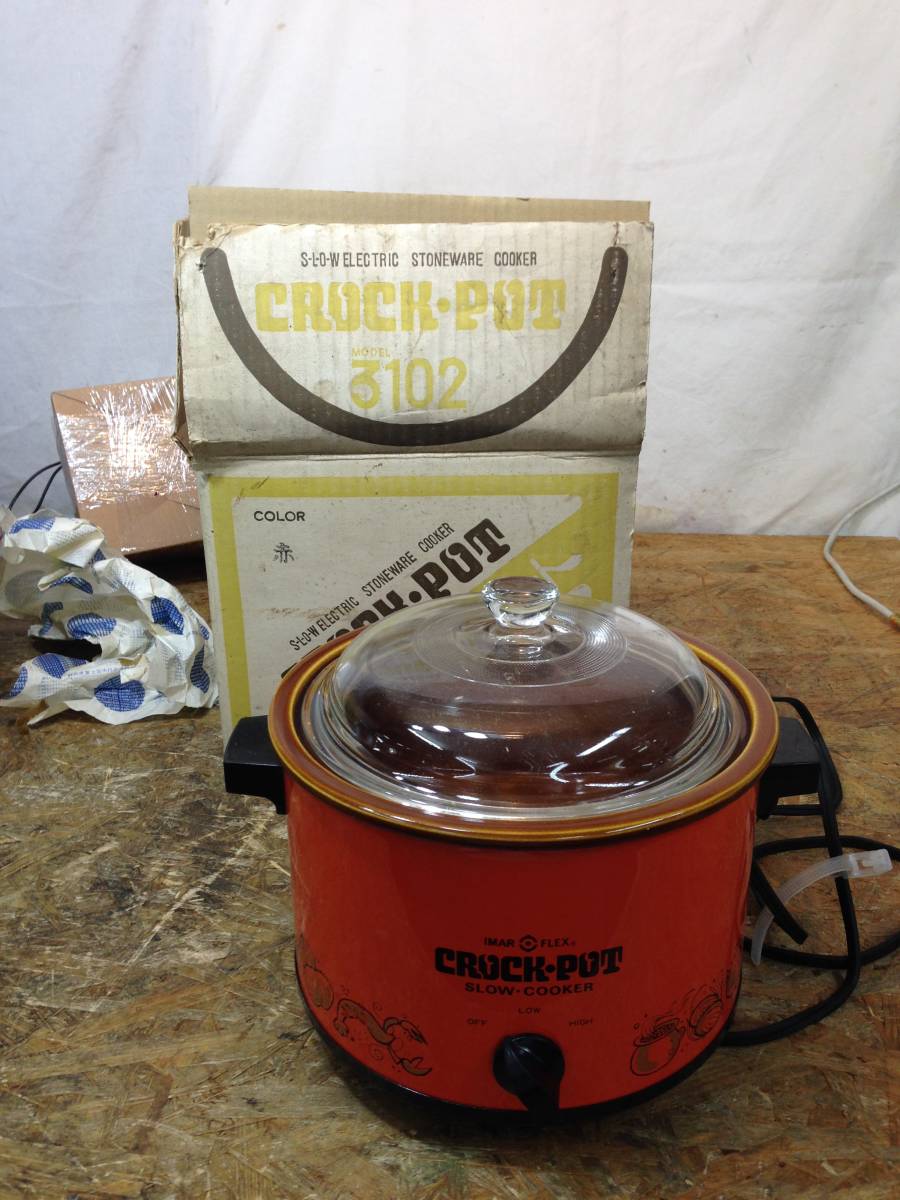 w200813-022A 今西金属 imarflex クロッククッカー IC-3102 クロックポット 昭和レトロ レトロ家電 スロークッカー(グリルパン、なべ)｜売買されたオークション情報 ...
