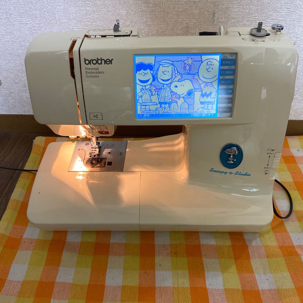 超 Snoopy Studio brother Personal Embroidery Systems EM102 ミシン ブラザー ハンド ...