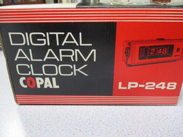 788 COPAL ブラックライト付きパタパタ時計 LP-248 Black light flip clock デッドストック 昭和レトロビンテージisy098(目覚し時計)｜売買された ...