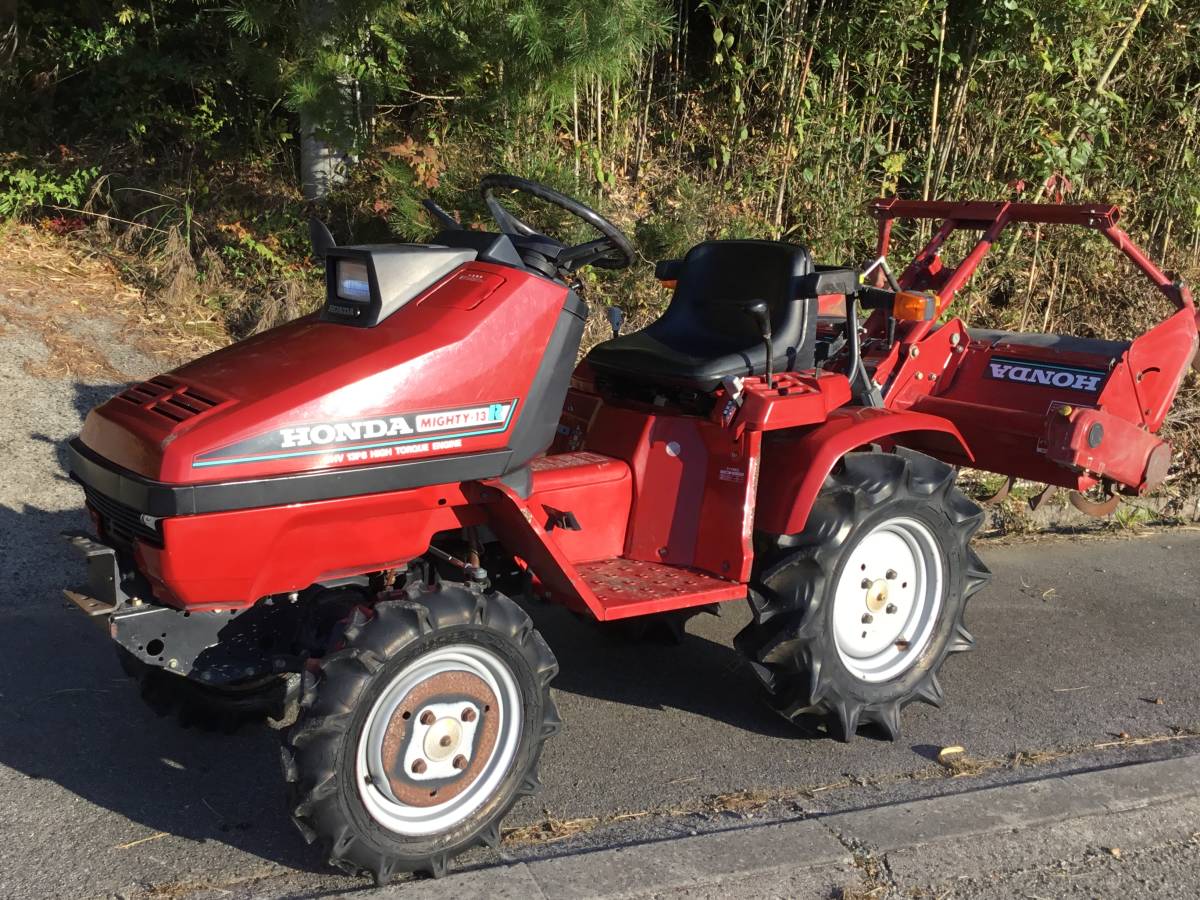 ホンダ RT1300/マイティー13R OHV 13ps/4WD/逆転/シンプル装備 軽量小型 機能良好 タイヤヒビ有 爪1セット付有 直接 ...