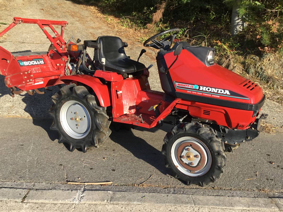 ホンダ RT1300/マイティー13R OHV 13ps/4WD/逆転/シンプル装備 軽量小型 機能良好 タイヤヒビ有 爪1セット付有 直接 ...