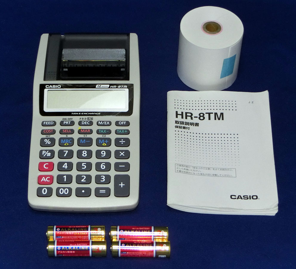 CASIO カシオ プリンター電卓 ハンディタイプ 12桁 HR-8TM 良品(カシオ)｜売買されたオークション情報、yahooの商品情報を ...