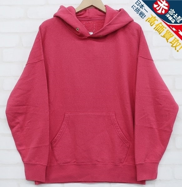 5T2057/ 品 visvim 20AW 0120205010021 JUMBO HOODIE P.O. STAMP RED ジャン ...