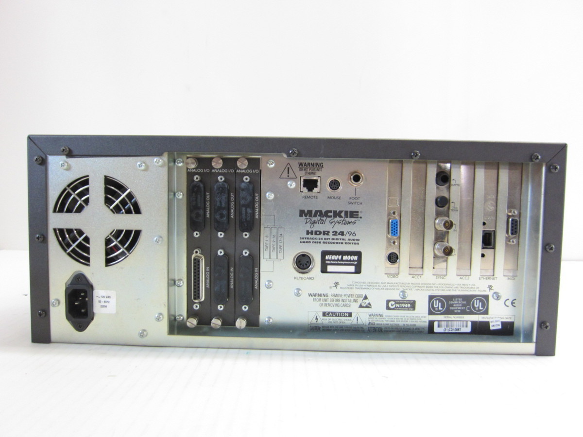 Mackie HDR 24/96 24tr 96Khz & Remote 48 U7404(レコーディング、PA機器)｜売買されたオークション ...