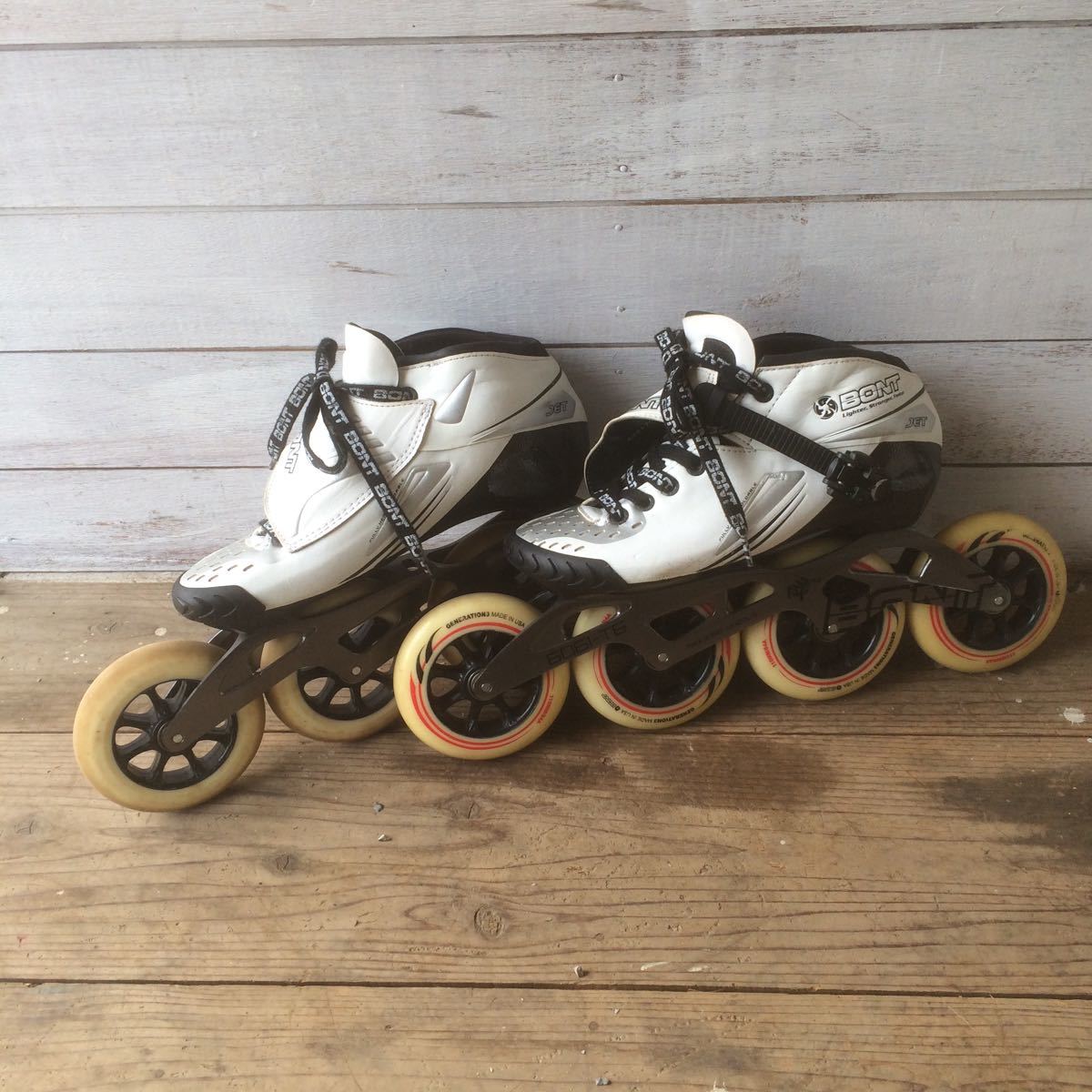 BONT JET Lighter Stronger Faster インラインスケート BONT SIZING EUROPE - 39 USA ...