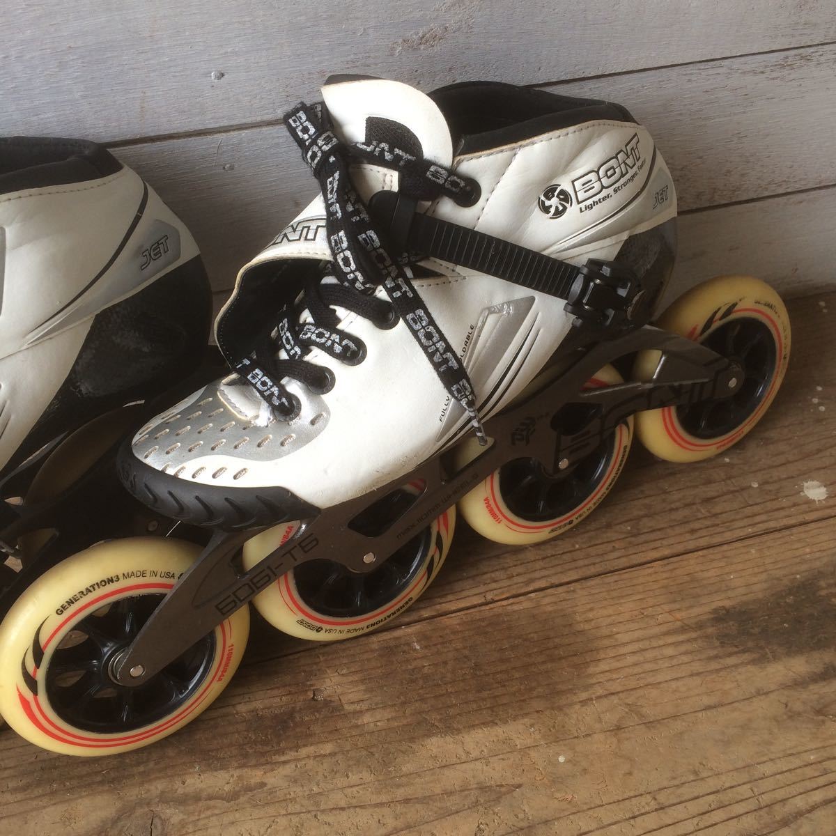 BONT JET Lighter Stronger Faster インラインスケート BONT SIZING EUROPE - 39 USA ...