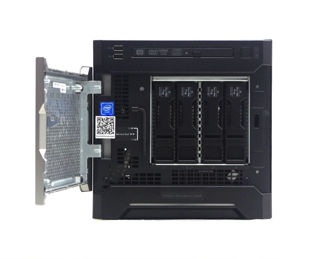 hp ProLiant MicroServer Gen8 Celeron G1610T 2.3GHz 8GB 1TBx2台 SATA3.5インチHDD/RAID1構成 DVD+-RW ...
