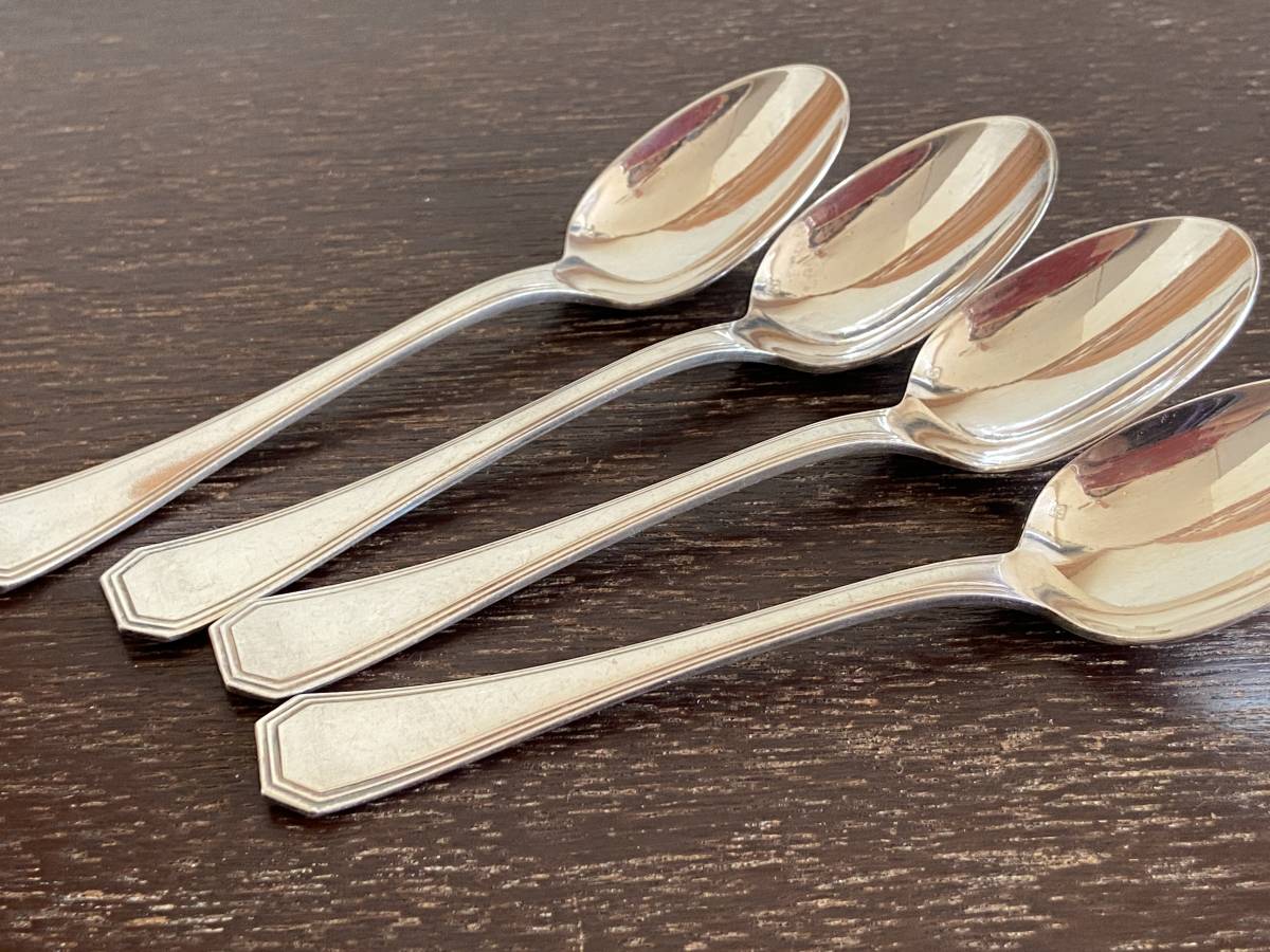 クリストフル アメリカ 純銀メッキ製 ティースプーン 4本/14cm/America/439(スプーン)｜売買されたオークション情報、yahooの商品情報をアーカイブ公開 - オークファン ...