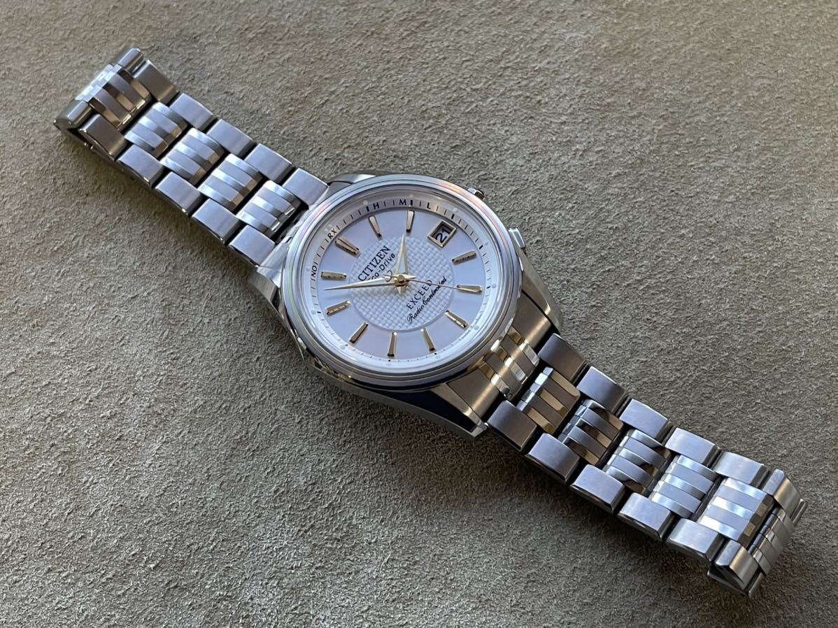 最上級モデル シチズン エクシード CITIZEN EXCEED H111-T011381 エコドライブ 電波ソーラー チタン EBG74 ...