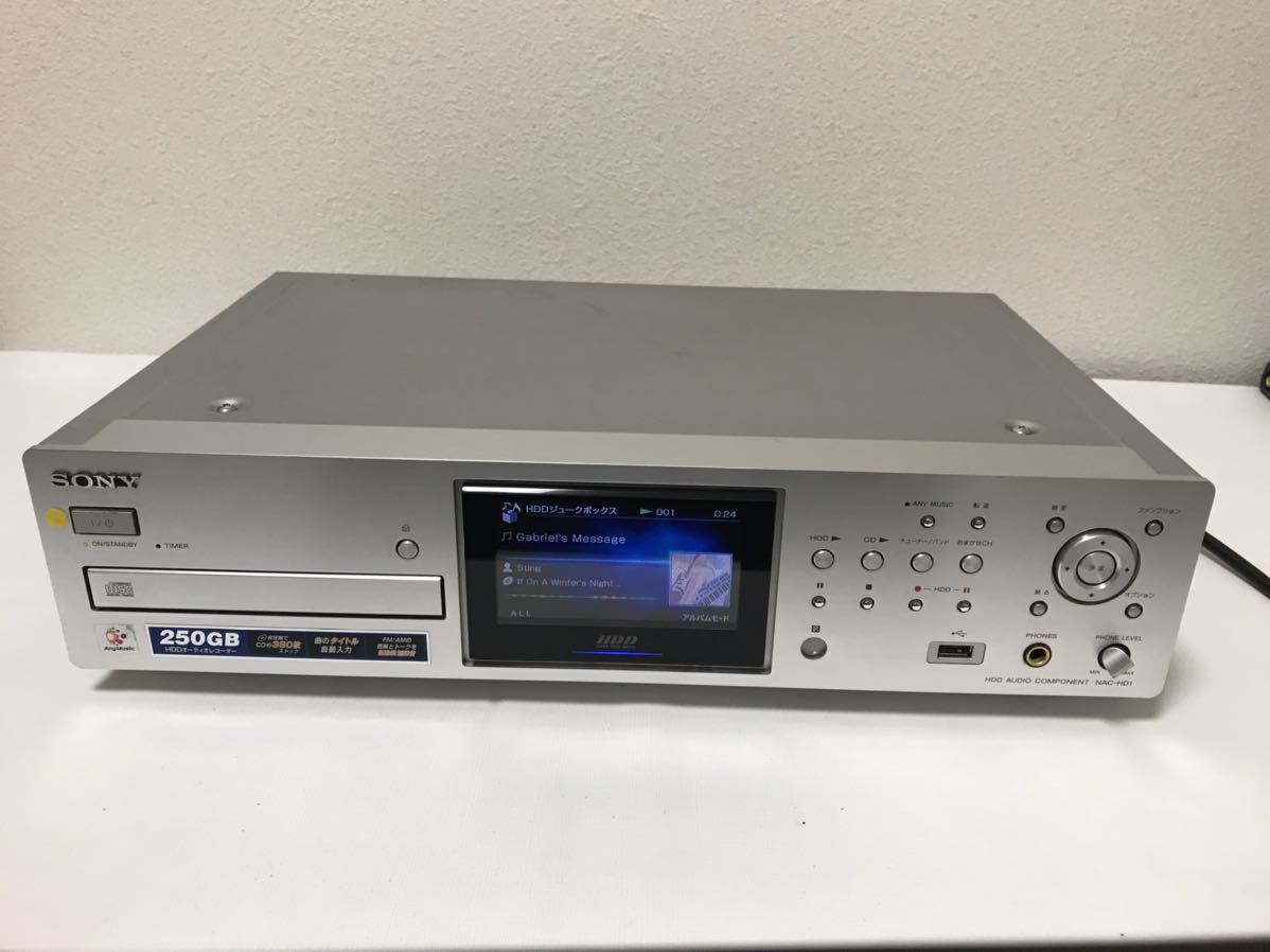 SONY ソニー NAC-HD1 HDDオーディオコンポーネント CD HDD再生確認済(ソニー)｜売買されたオークション情報、yahooの ...