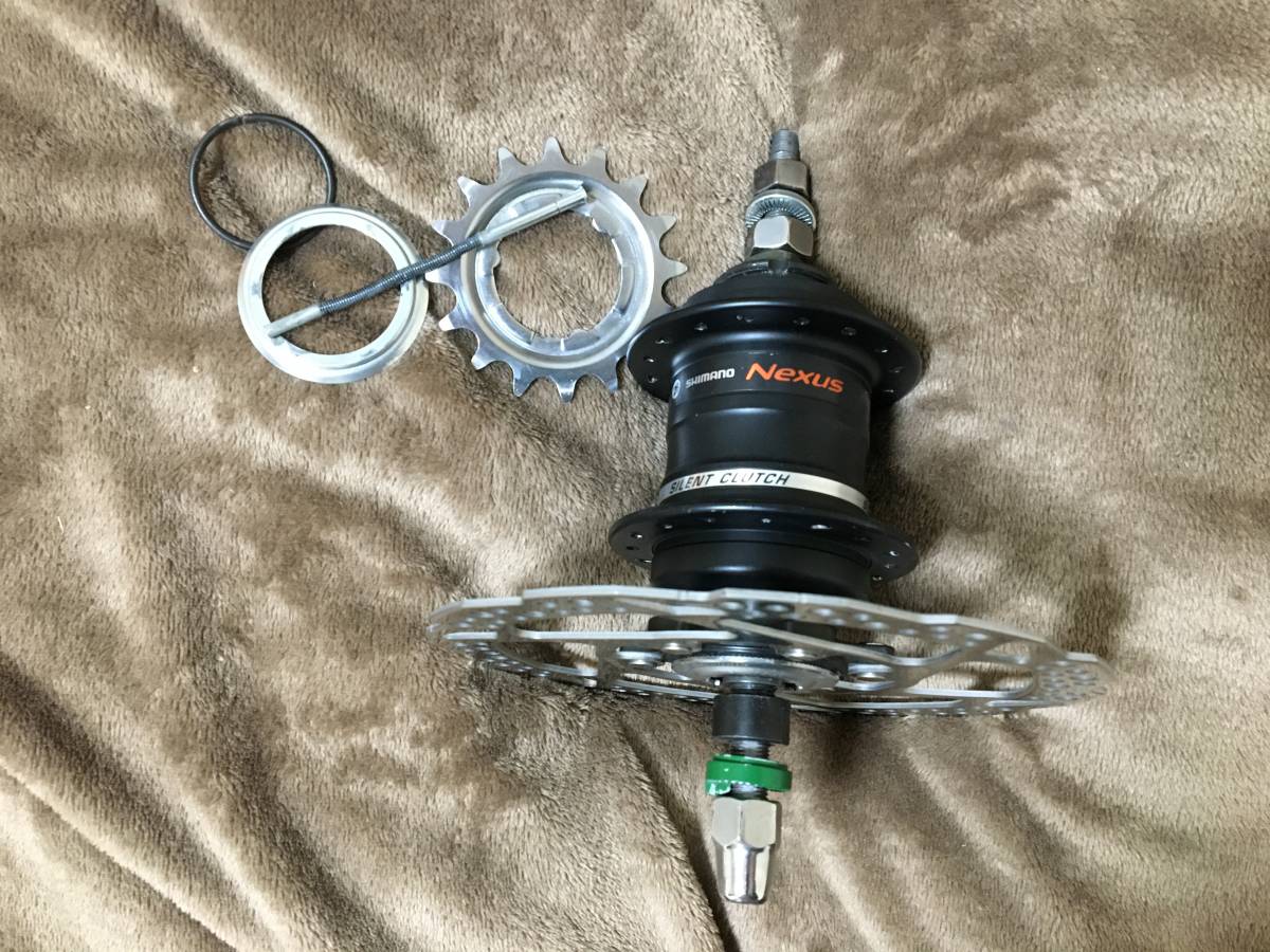 SHIMANO/NEXUS INTER-3/SG-3D55/内装3段/160mmディスク/シフターなど付属/(ハブ)｜売買されたオークション ...