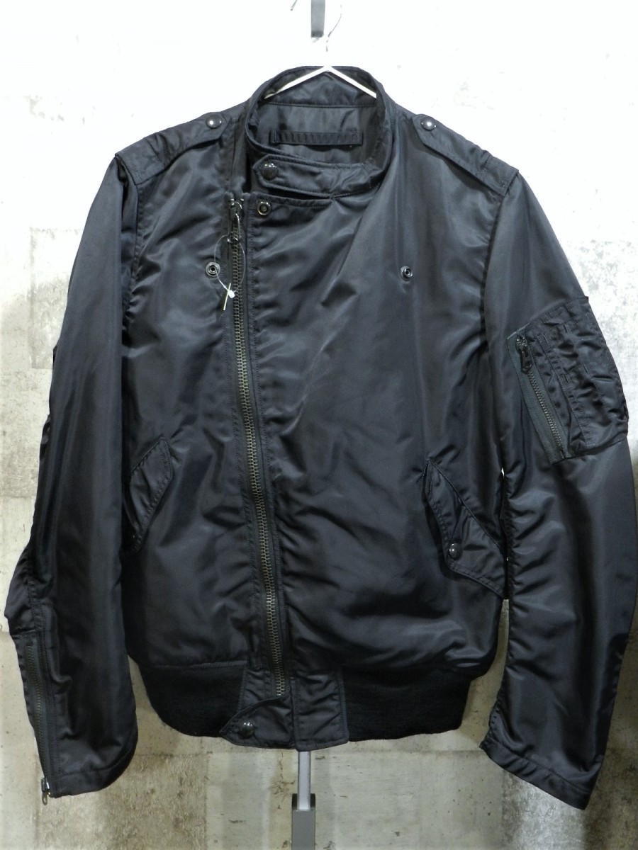 MARKAWARE L-2B ダブル ライダース 黒 1 マーカウェア ナイロン フライトジャケット MA-1 ブラック(marka)｜売買されたオークション情報、yahooの商品情報を ...