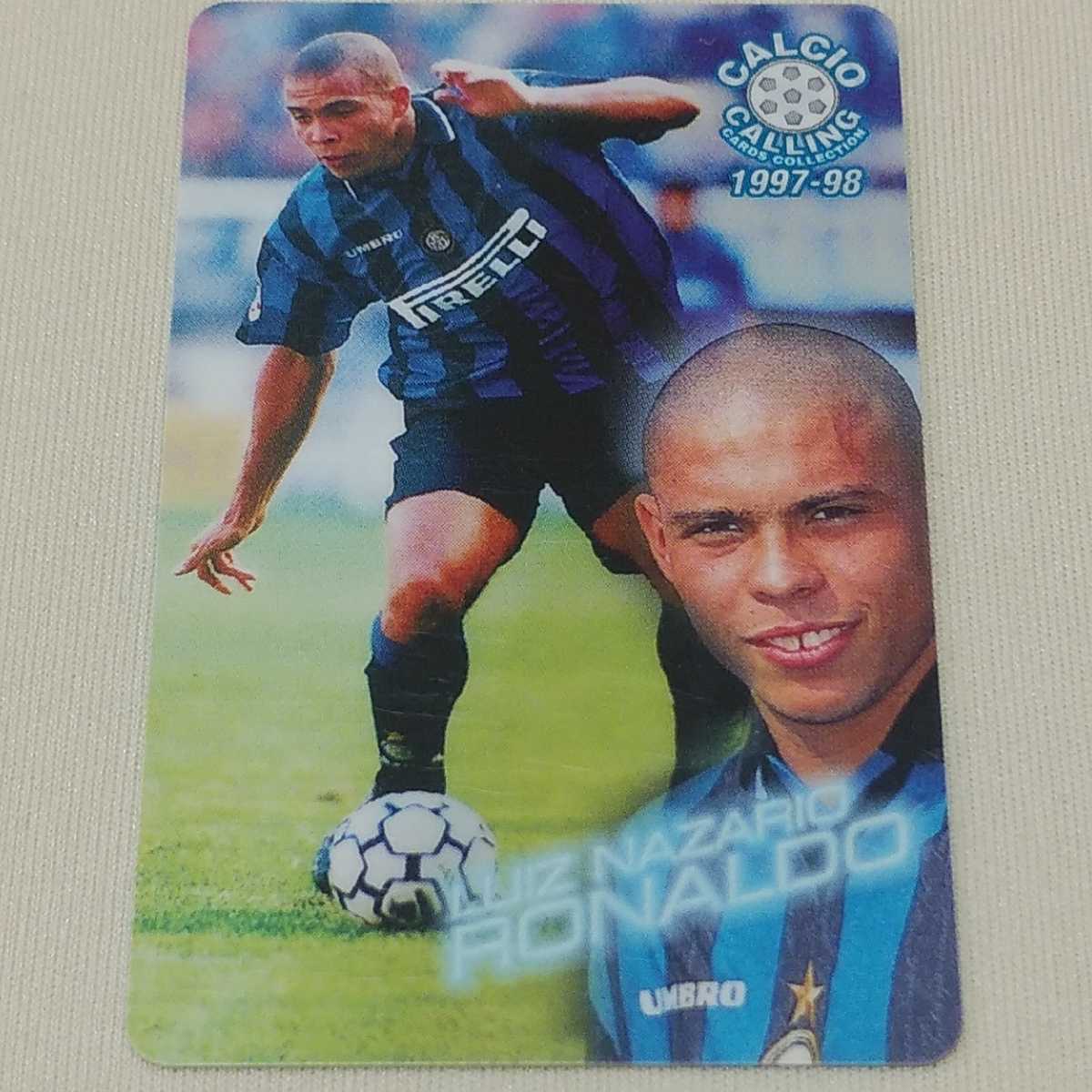 入手困難 PANINI CALCIO CALLING CARDS COLLECTION 1997-98 RONALDO INTER MILAN ...