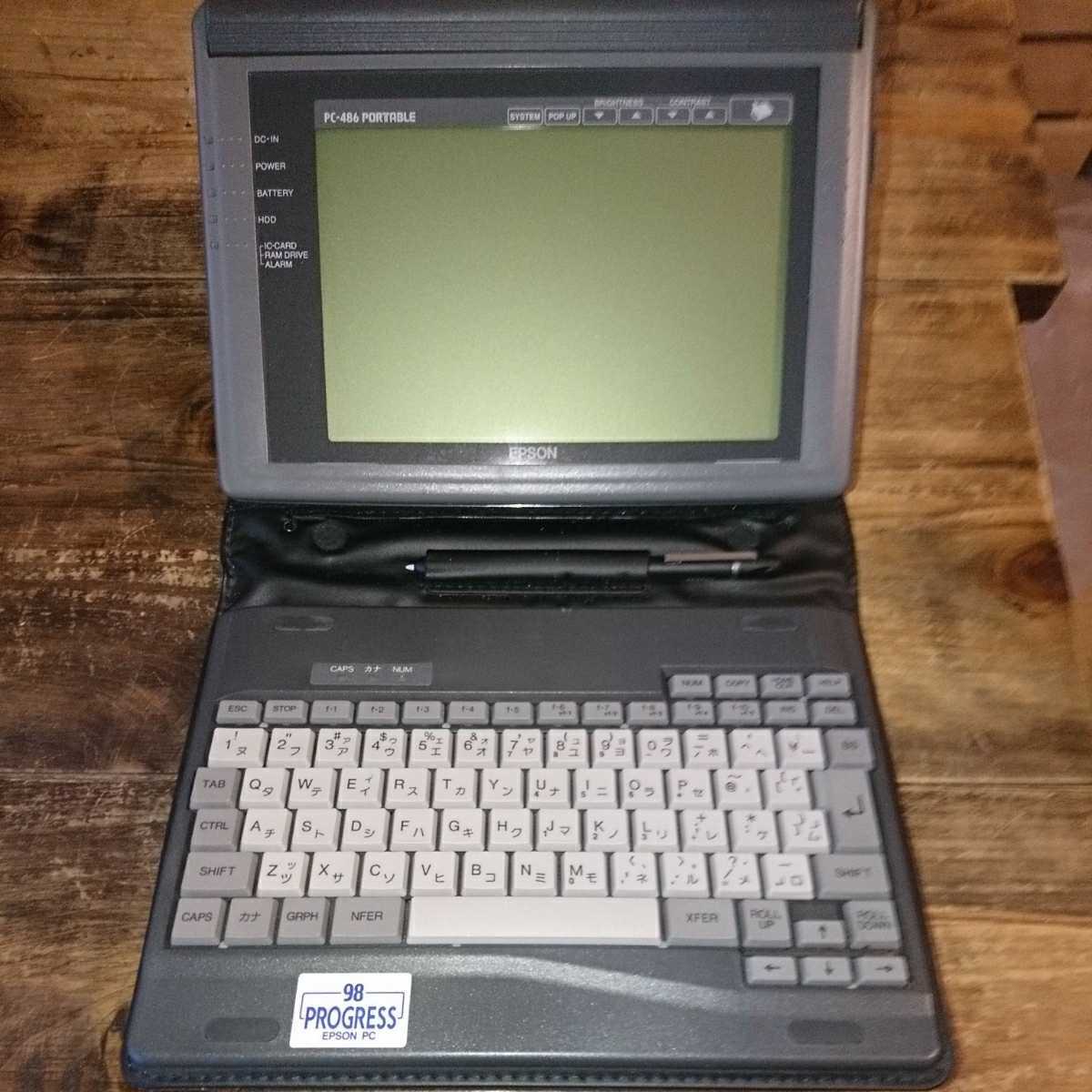 EPSON PC-486 PORTABLE(ノートブック)｜売買されたオークション情報、yahooの商品情報をアーカイブ公開 - オークファン ...